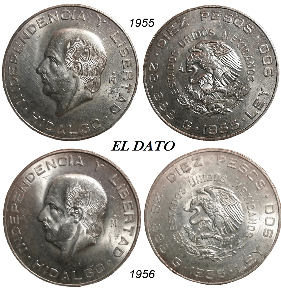 Las Monedas Mexicanas de 5, 10 y 25 pesos en el Siglo XX | EL DATO